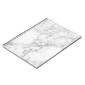 Minimalist Black and White Marble Notebook | Zazzle