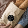 Minimalist Black Bread Labels Chic Baker Packaging | Zazzle