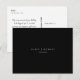 Minimalist Black Postcard | Zazzle