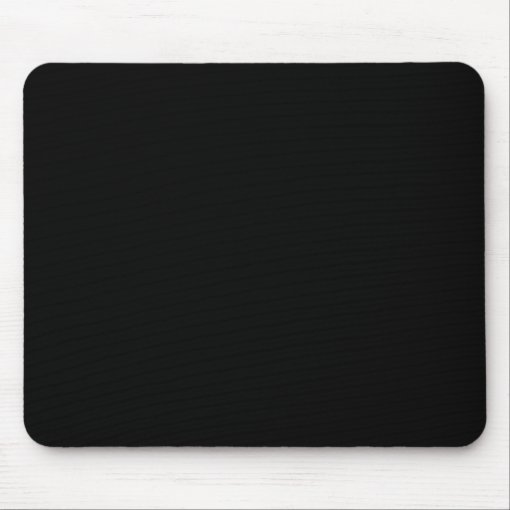 Minimalist black solid plain simple mouse pad | Zazzle