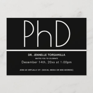 Phd 2021 Graduation Invitations | Zazzle
