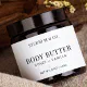 Minimalist Black & White Body Butter Product Label | Zazzle