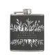 Minimalist Black White Botanical Custom Wedding Flask | Zazzle