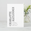 Minimalist Black White Vertical Names Photo Save The Date | Zazzle