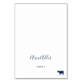 Minimalist | Blue Beef Meal Option Place Cards | Zazzle