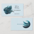 Minimalist Blue Shades Eye Shadow Business Card | Zazzle