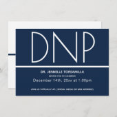 Minimalist Blue Virtual DNP Graduation Invitation | Zazzle