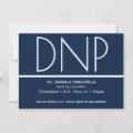 Minimalist Blue Virtual DNP Graduation Party Invitation | Zazzle
