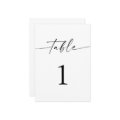 Minimalist Boho Wedding Table Numbers | Zazzle