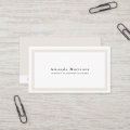 Minimalist Border Graduate Student Calling Card | Zazzle