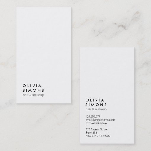 Minimalist Business Cards | Zazzle