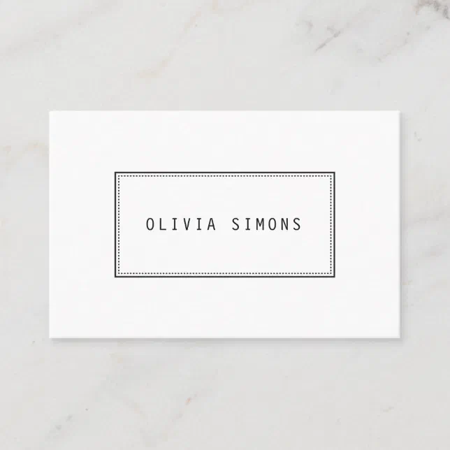 Minimalist Business Cards | Zazzle