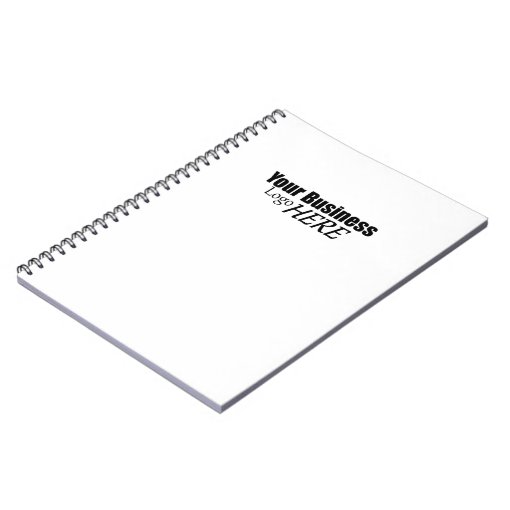 Minimalist Business Logo Here Notebook | Zazzle