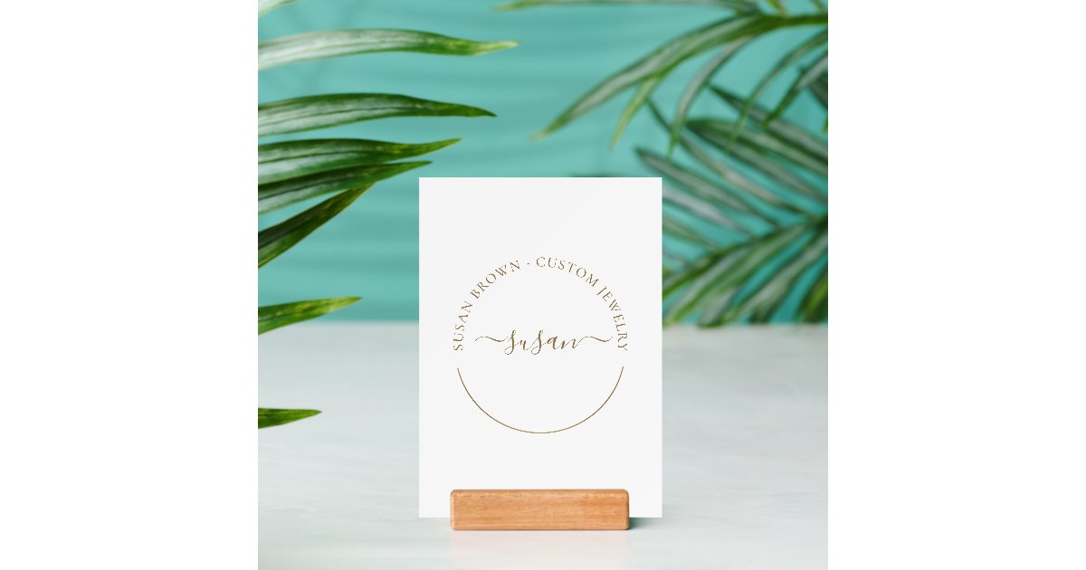 Minimalist Business Logo Holder | Zazzle