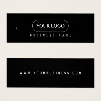 Minimalist Business Logo Label Hang tag | Zazzle