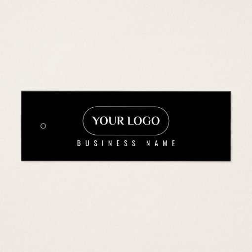 Minimalist Business Logo Label Hang tag | Zazzle