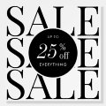 Minimalist Business Sale Shop Promotional Sign | Zazzle