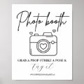 Minimalist Calligraphy Wedding Photo Booth Sign | Zazzle