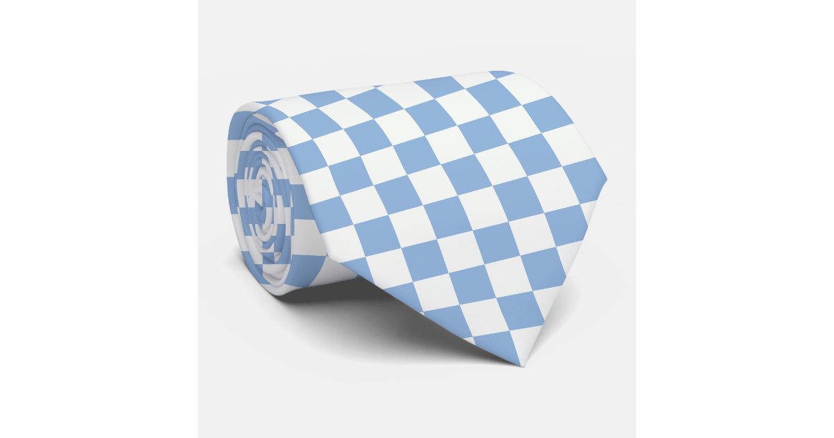 Minimalist Checkered Neck Tie | Zazzle
