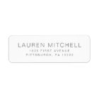 Elegant Gray Professional Modern Personal Label | Zazzle.com