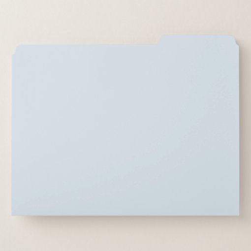 Minimalist Chic Modern | Pastel Blue File Folder | Zazzle