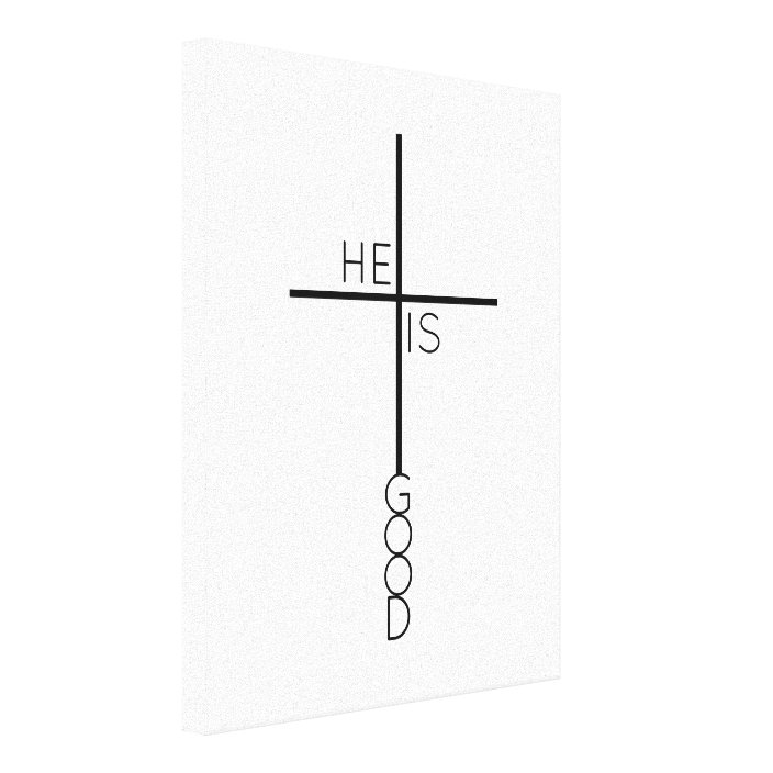 Minimalist Christian Cross Bible Verse Modern Art Canvas Print | Zazzle.com