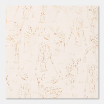 Minimalist Christmas Gold Deer Pattern Wallpaper | Zazzle