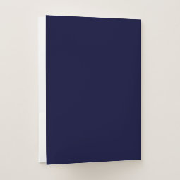 Minimalist Classic Monogram Navy Blue Pocket Folder | Zazzle