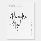 Minimalist Classy Wedding Welcome Sign | Zazzle