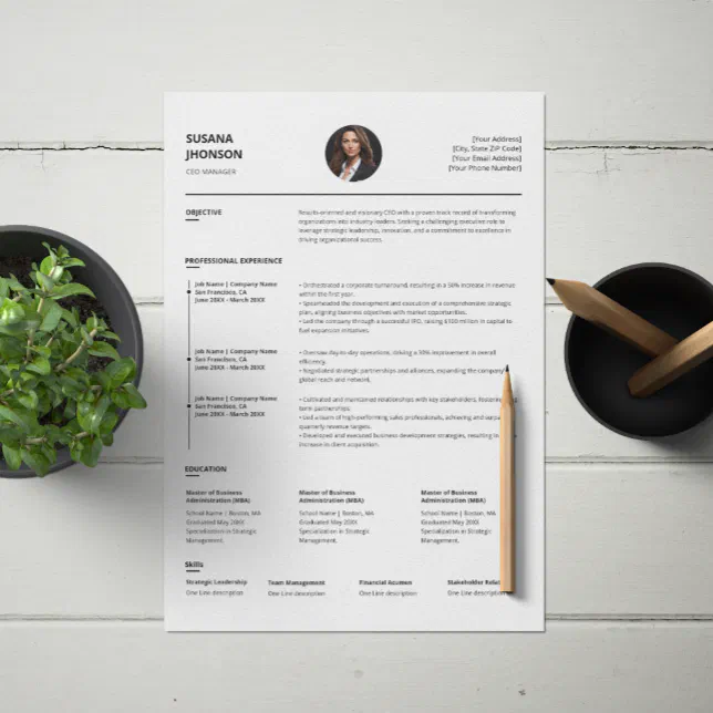 Minimalist Clean Resume Template | Zazzle Minimalist Clean Resume Template | Zazzle
