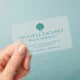 Minimalist Coastal Beach Rental Clear Business Cards | Zazzle