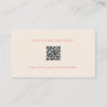 Minimalist Color Wave QR Code Business Card | Zazzle