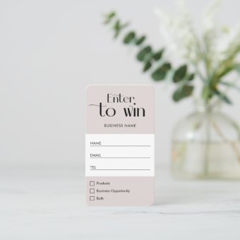 Minimalist Company Logo Raffle Prize Draw Ticket | Zazzle
