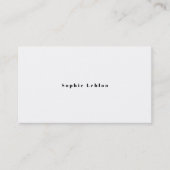 Minimalist contact card with modern font name | Zazzle