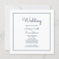 Minimalist Cursive Script Wedding Invitation | Zazzle