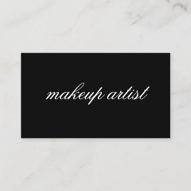 Minimalist Cursive Text Business Card | Zazzle