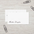 Minimalist Cursive Typography Business Card | Zazzle