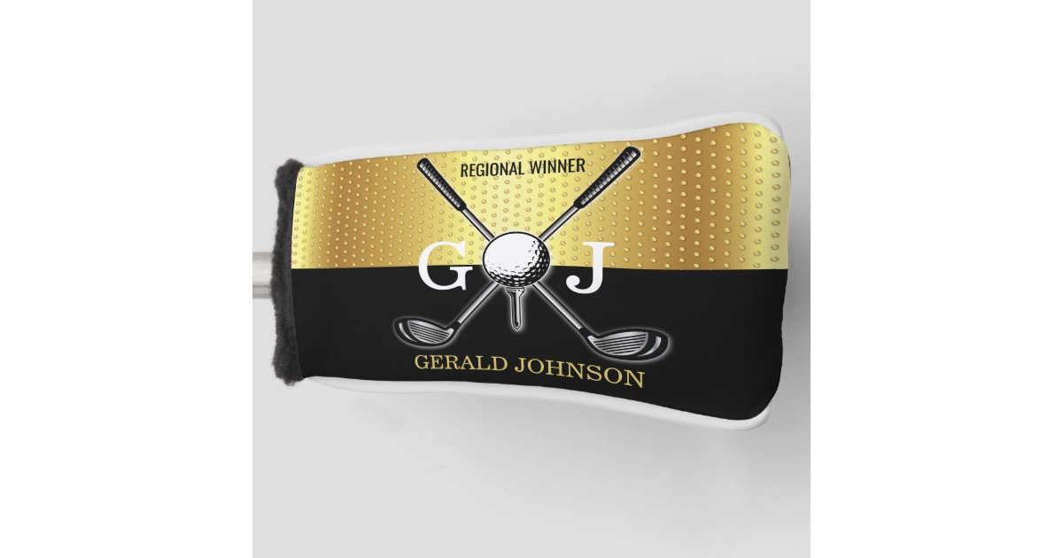 Minimalist Custom Elegant Golf Monogram Design Golf Head Cover | Zazzle
