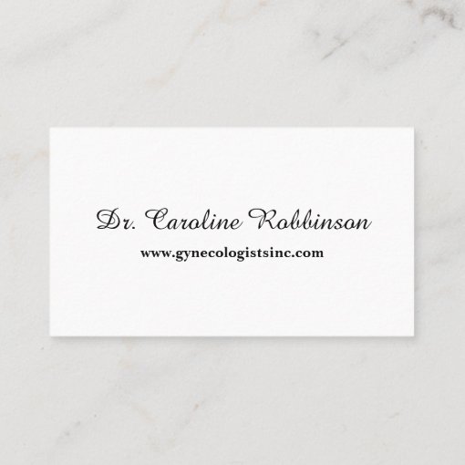 Minimalist custom photo doctor QR code basic Business Card | Zazzle