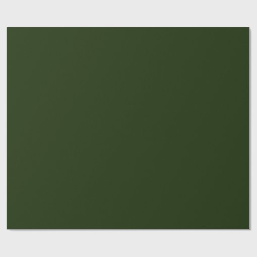 Minimalist dark Green Wrapping Paper Sheets | Zazzle