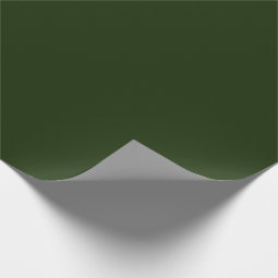 Minimalist dark Green Wrapping Paper Sheets | Zazzle