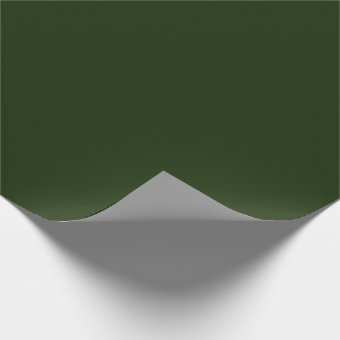 Minimalist dark Green Wrapping Paper Sheets | Zazzle