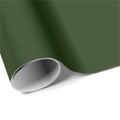 Minimalist dark Green Wrapping Paper Sheets | Zazzle