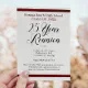 Minimalist Dark Red & White 25 Year Class Reunion Invitation | Zazzle