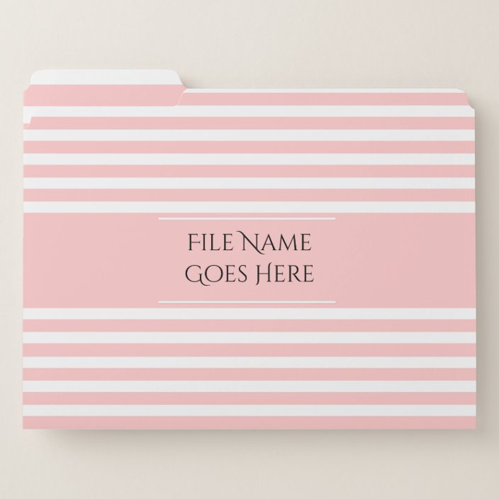 Minimalist DIY lined any color modern desktop rose File Folder | Zazzle.com
