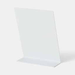 Minimalist Dusty Blue Bar Menu List Pedestal Sign | Zazzle