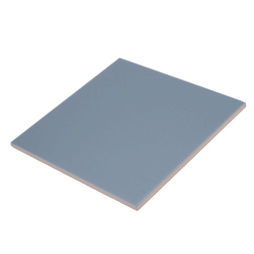 Minimalist Dusty Blue Plain Solid Color Ceramic Tile | Zazzle