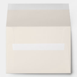 Minimalist Ecru Wedding Off-White Matching Plain Envelope | Zazzle