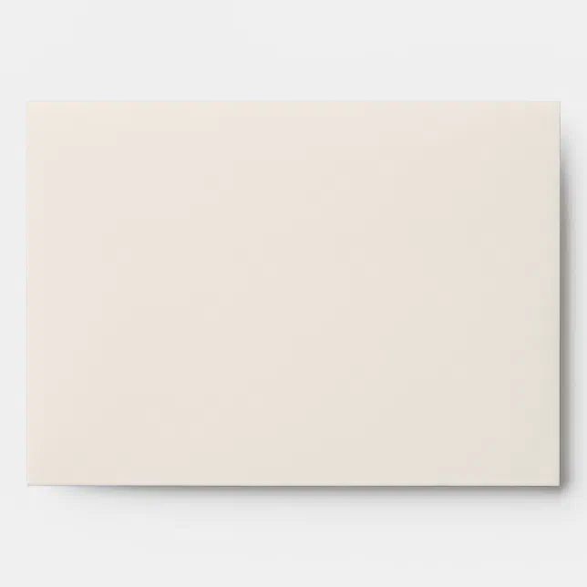 Minimalist Ecru Wedding Off-White Matching Plain Envelope | Zazzle