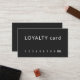 Minimalist Elegant Black and White Loyalty Card | Zazzle